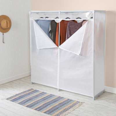 Honey Can Do 60 in. White Storage Closet